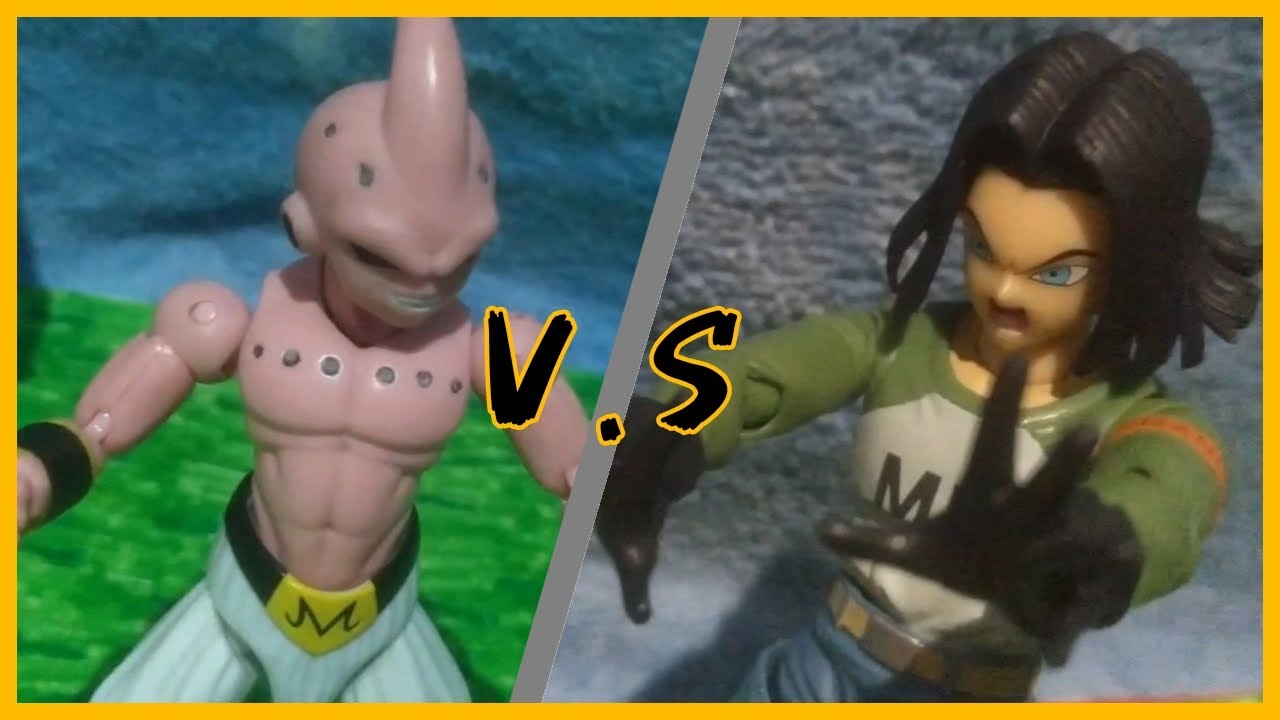 Dragon ball what if: Android 17 vs kid buu (stop motion) - YouTube