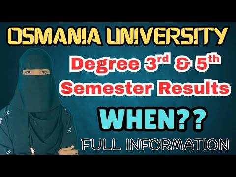 RESULTS | Degree 3rd & 5th semester results from Osmania University ...