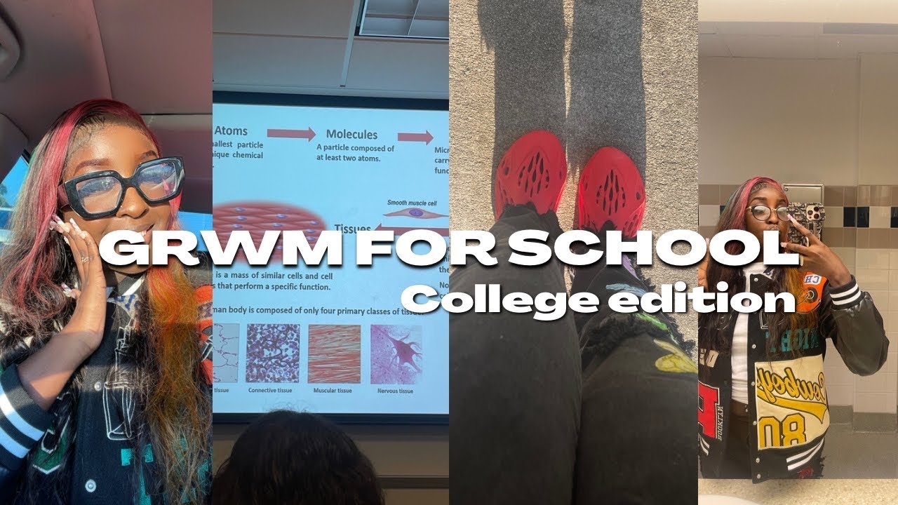 GRWM FOR FIRST DAY OF SCHOOL | college edition | ItsHanseyda - YouTube