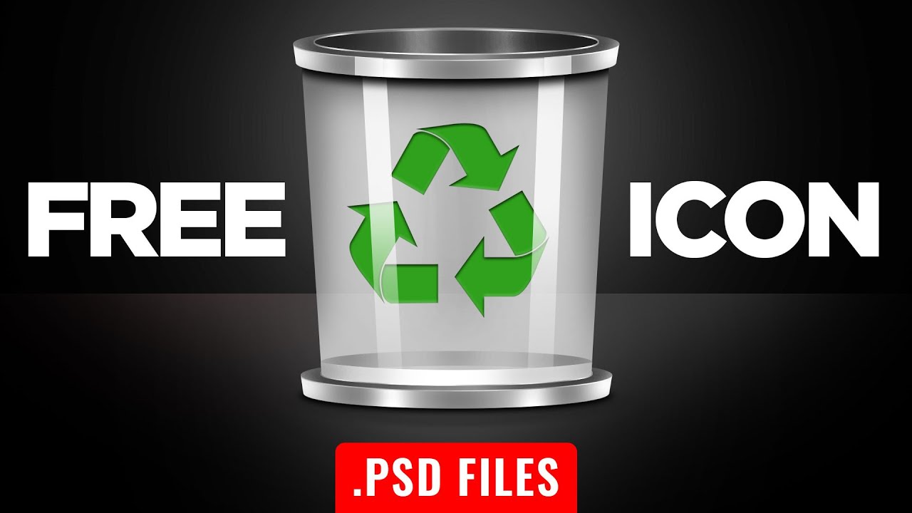 Tutorial How To Make an Icon in Photoshop | Free Recycle Icon - YouTube