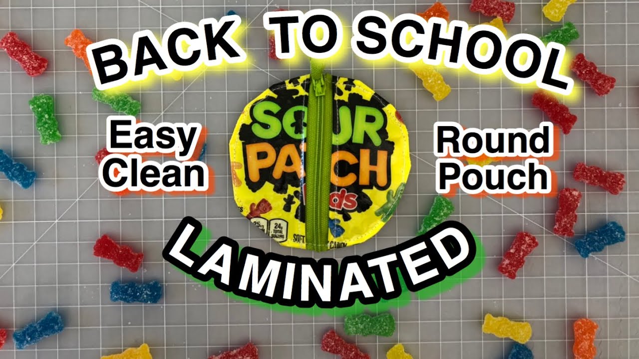How To Make A Round Zipper Pouch With Laminated Candy Wrappers ~ The ...