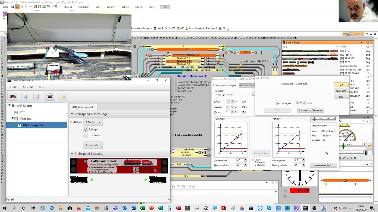 TrainController 9.0 Gold B2 #47 TrainSpeed, Geschwindigkeitsmessung - YouTube