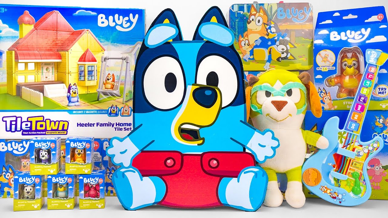 Bluey Toy Collection Unboxing Review 💙 Mystery Baby Bluey Box & Bluey ...