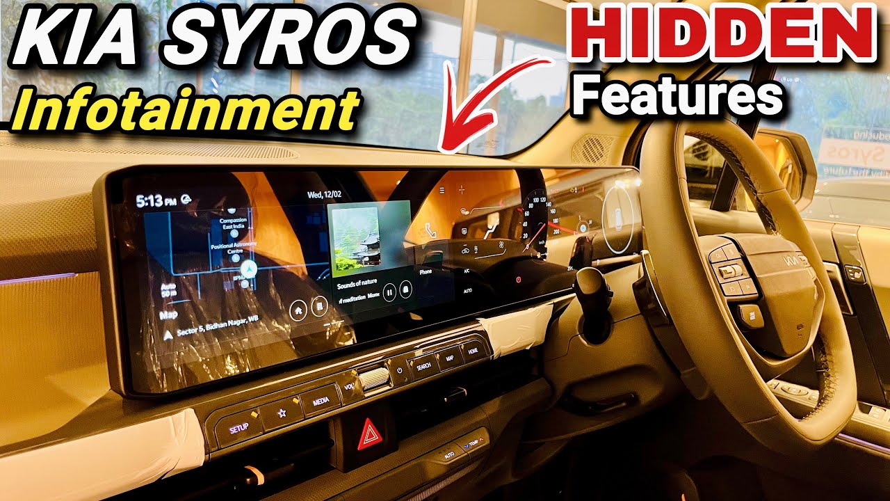 Kia Syros Infotainment System - All Features Explained - YouTube