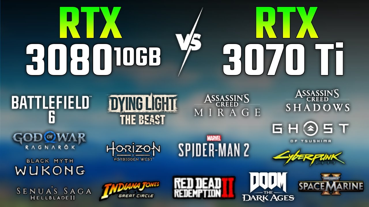 RTX 3080 vs RTX 3070 Ti | Test in 15 Games | 4K - YouTube