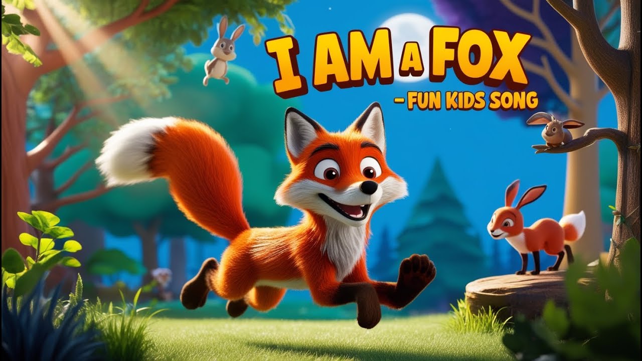 I Am a Fox 🦊 | Fun & Playful Kids Song | Animal Adventure Nursery Rhyme ...