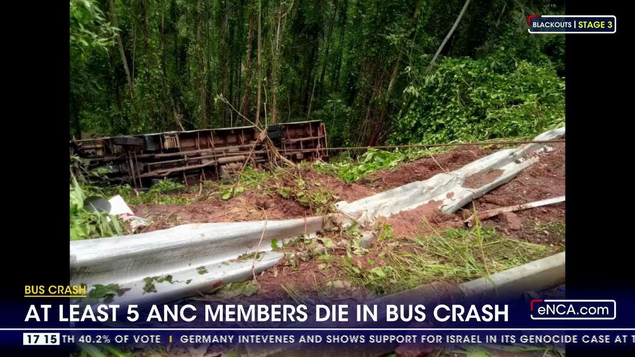 At least five ANC members die after bus accident - YouTube