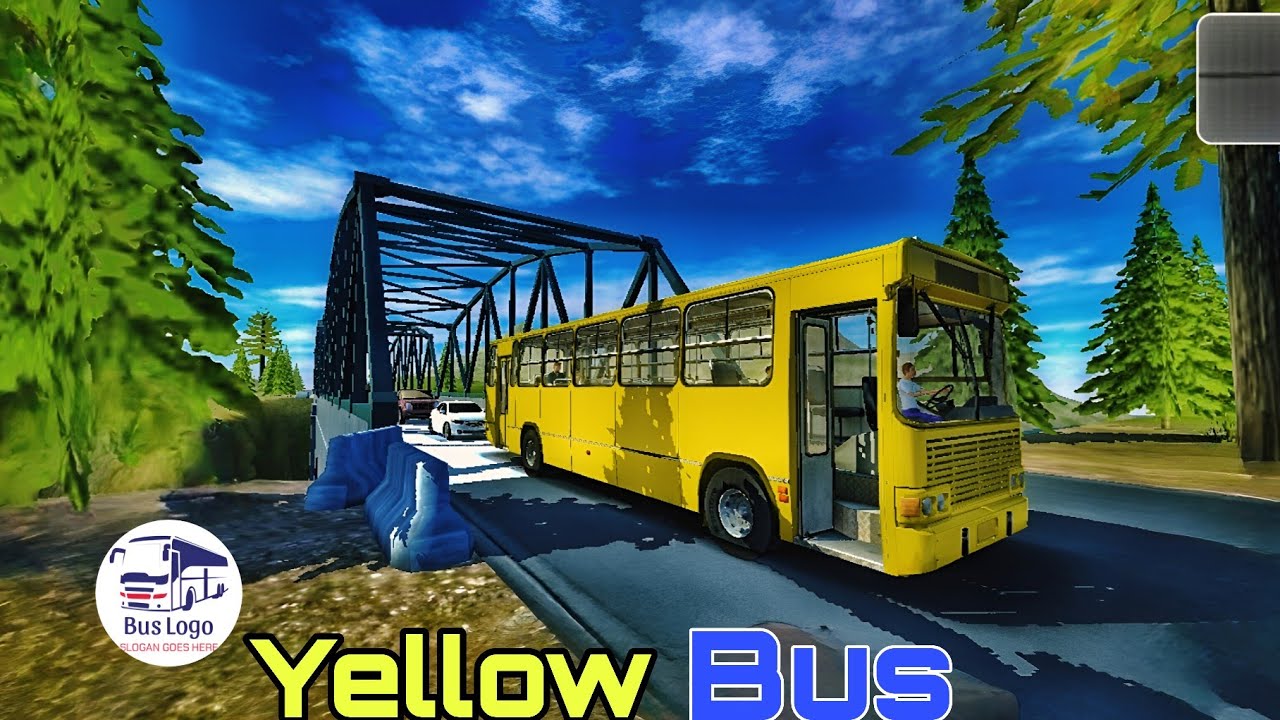 Bus simulator extreme "Route master! yellow bus driveing challenge 2024 ...