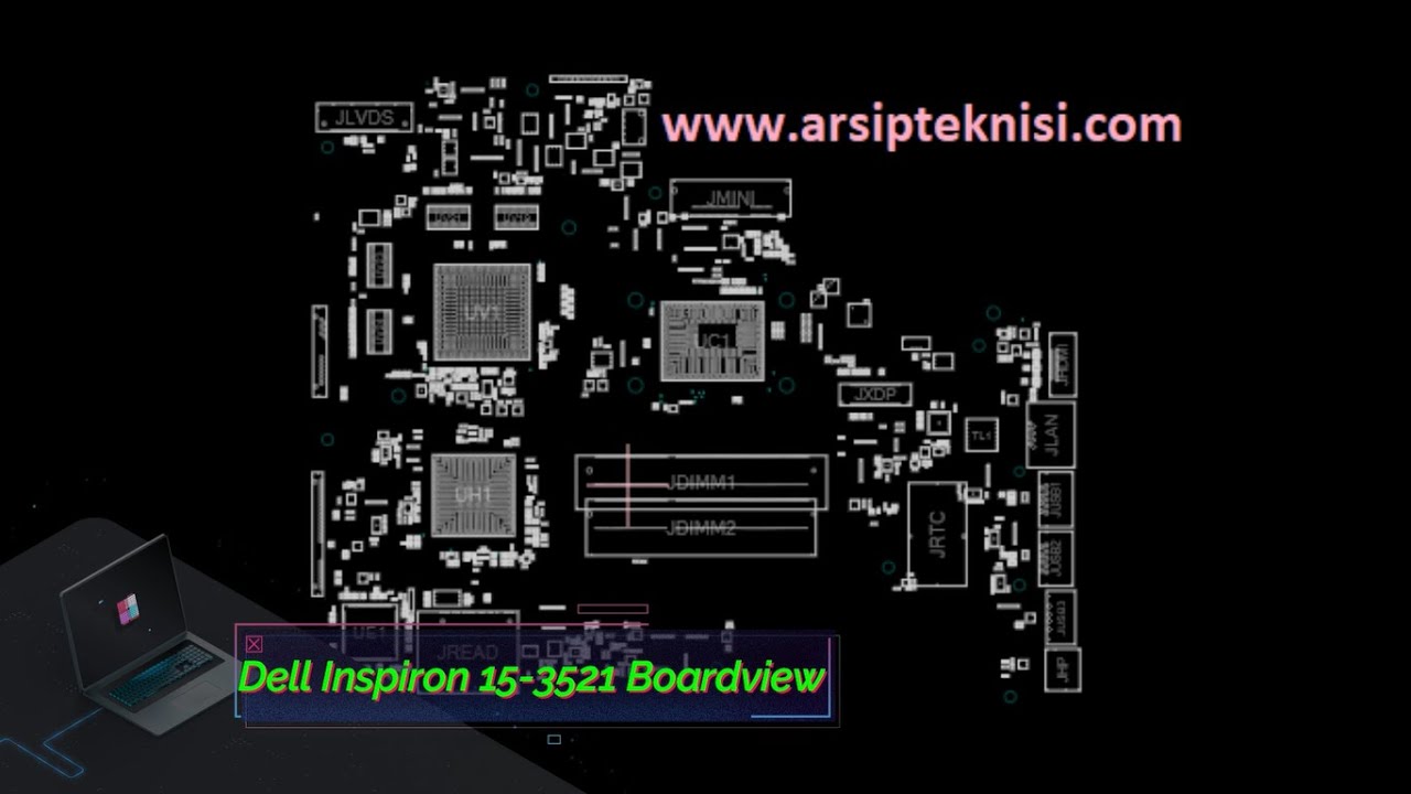 Dell Inspiron 15-3521 LA-9104P Boardview - YouTube