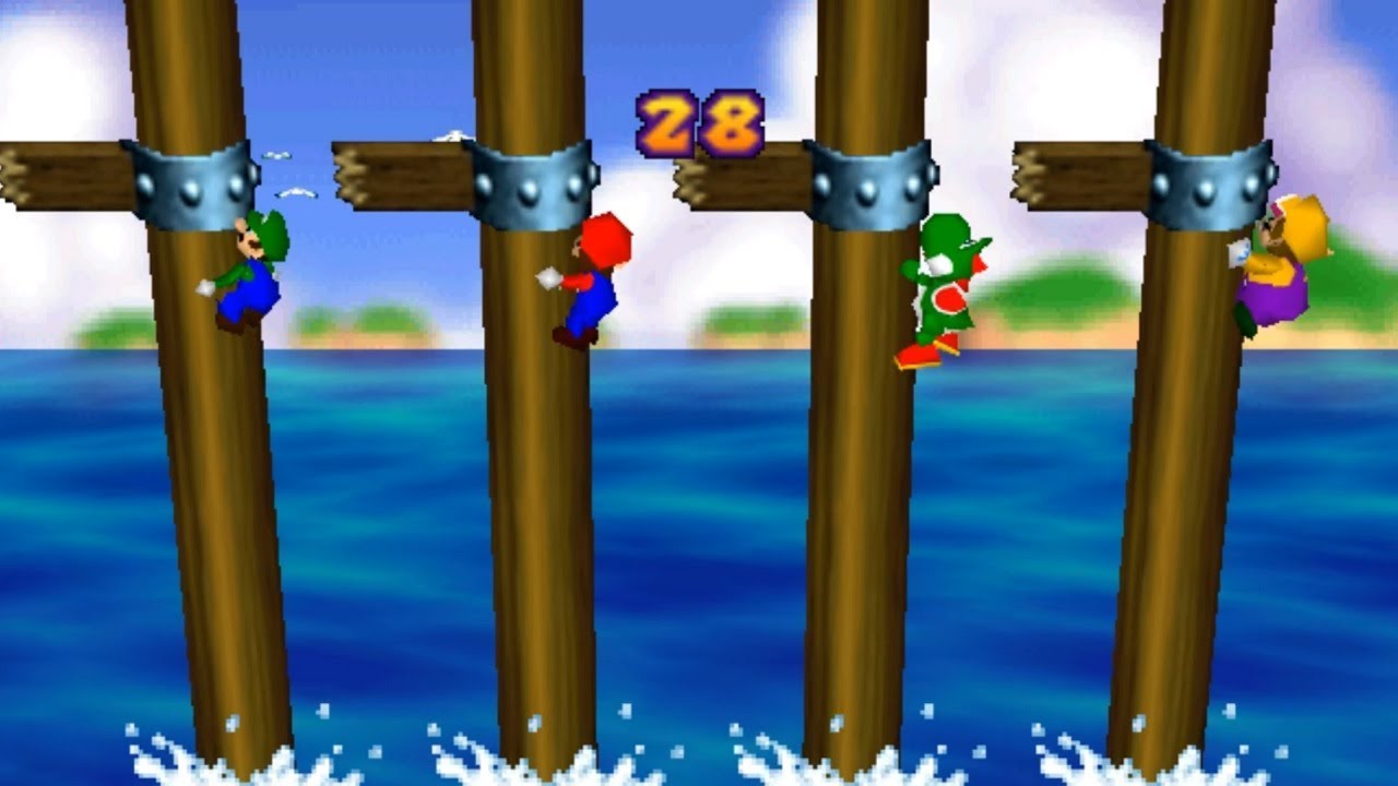 Mario Party 2 - All 4-Player Minigames - YouTube