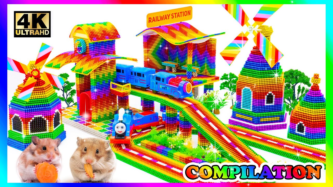 DIY - Magnet Balls | Build Rescue Puppy House And Build Highway Station ...