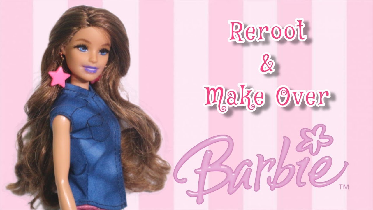 [ENG Sub] REROOT & MAKEOVER Boneka Barbie Basic Doll | REROOT BARBIE ...