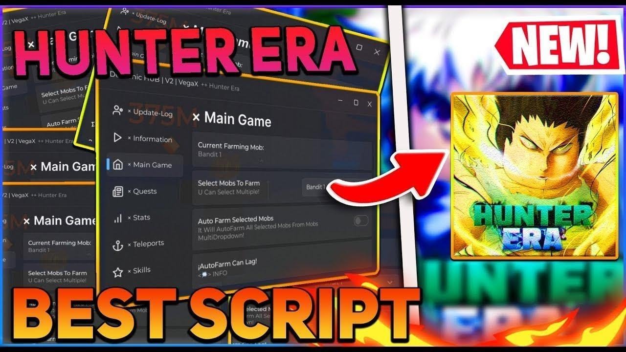 [NO VIRUS] Hunter Era Script GUI / Hack (Auto Farm, Auto Quest, Inf ...