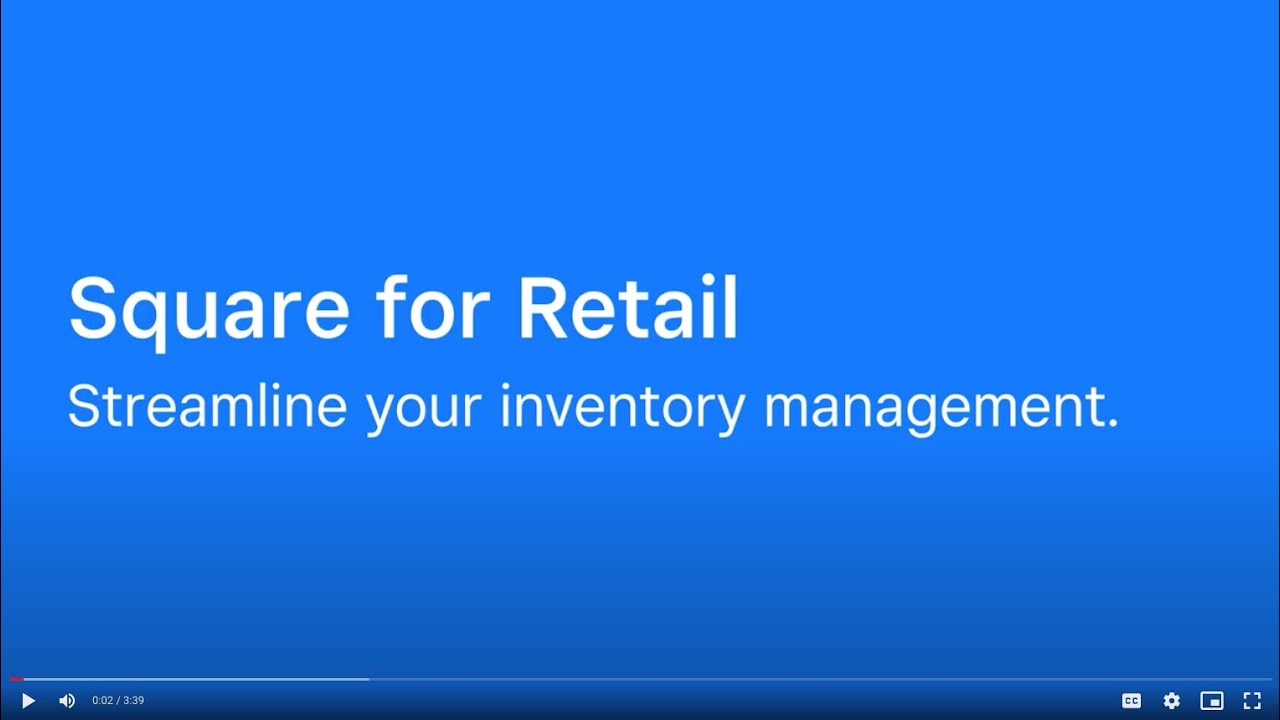 Manage Your Inventory with Square for Retail - YouTube