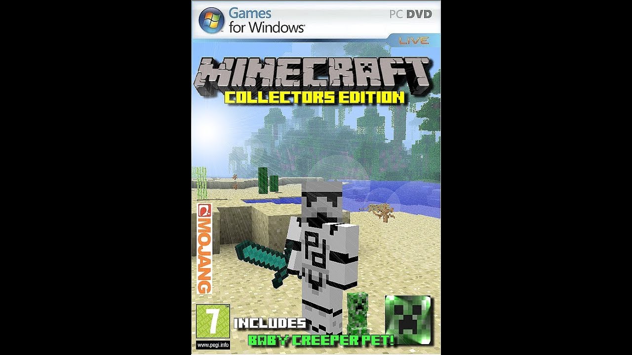 Minecraft Collectors Edition - Includes Baby Creeper Pet - YouTube
