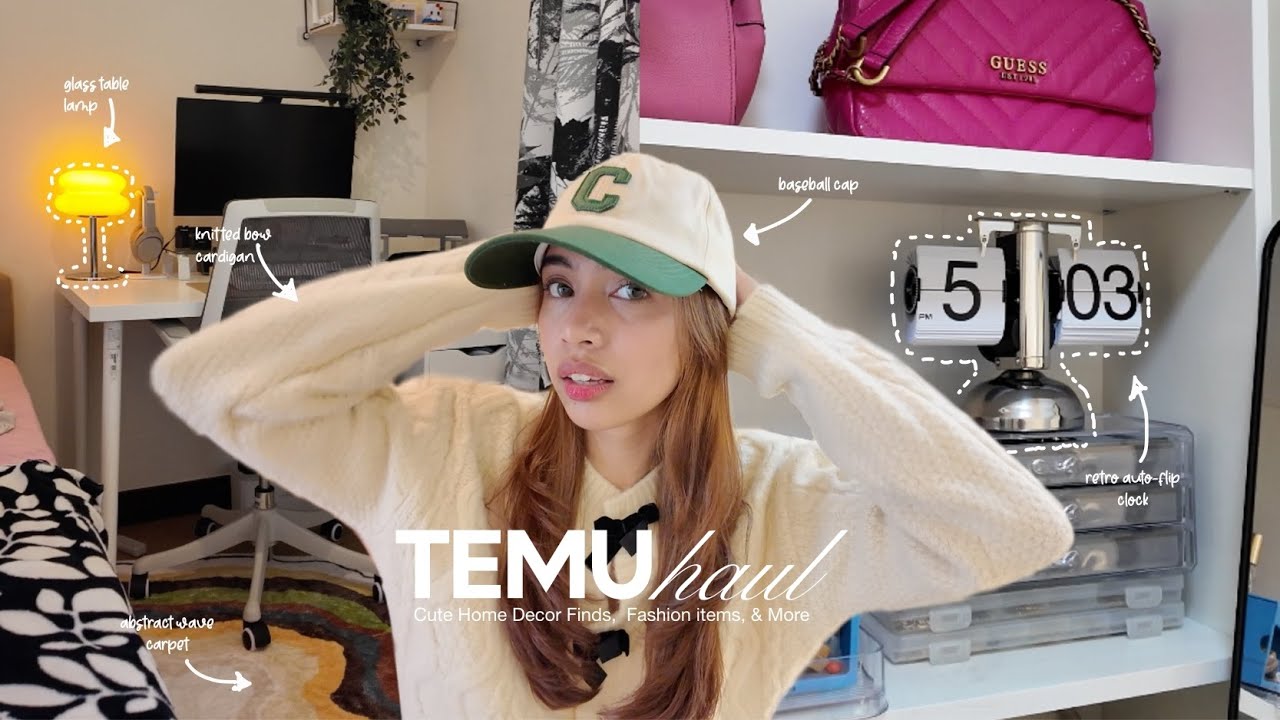 Vlog • TEMU Haul ⎯ Cute Home Decor Finds, Fashion Items, & More 🧸🎀 ...