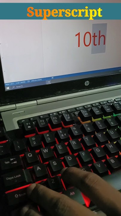 How to type superscript in ms word #shorts #youtubeshorts #computerzee9 ...