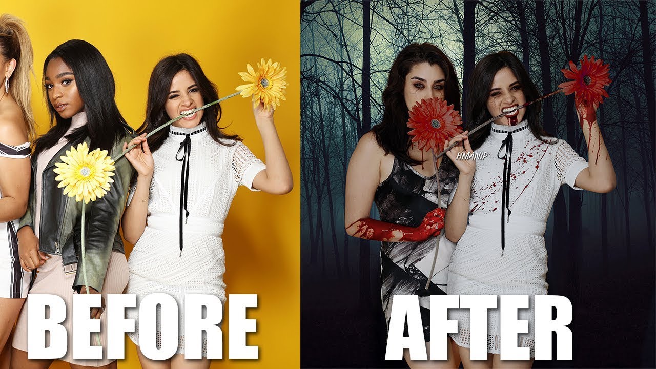 CAMILA CABELLO & LAUREN JAUREGUI AS VAMPIRES - SPEED ART - YouTube