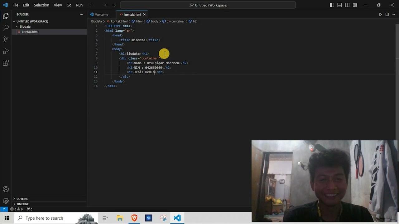 Latihan Membuat Website Sederhana - YouTube