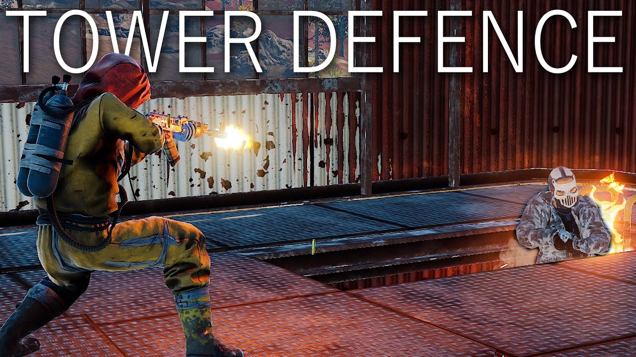 TOWER DEFENCE AGAINST CHINESE ZERG - Rust Duo - YouTube