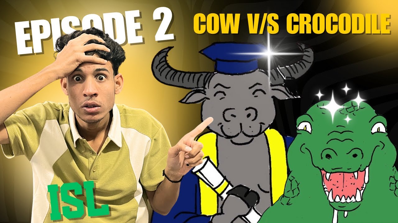 EPISODE 2 Cow V/s Crocodile ! Indian sign language - YouTube