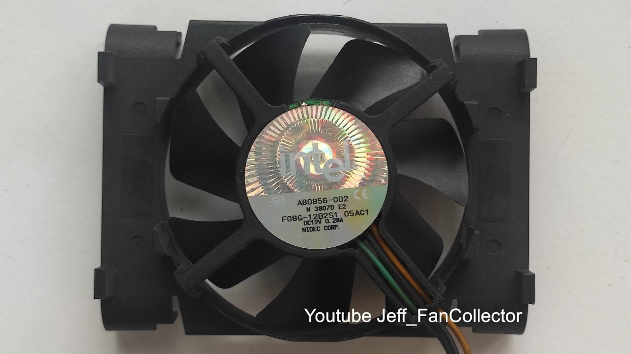 Intel Fan Nidec Corp 12V 0.28A A80856-003 has modified to High Speed ...