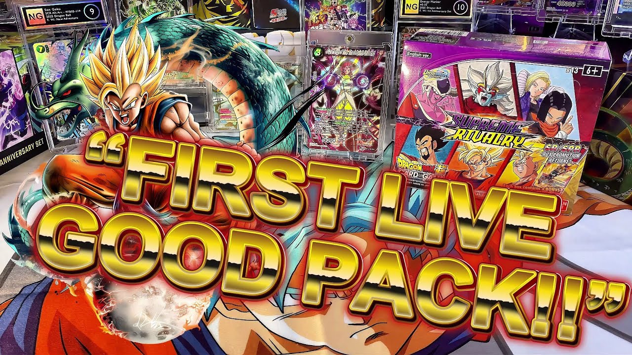 My FIRST YouTube Live! 🔥 Supreme Rivalry Booster Box Opening GOOD PACK ...