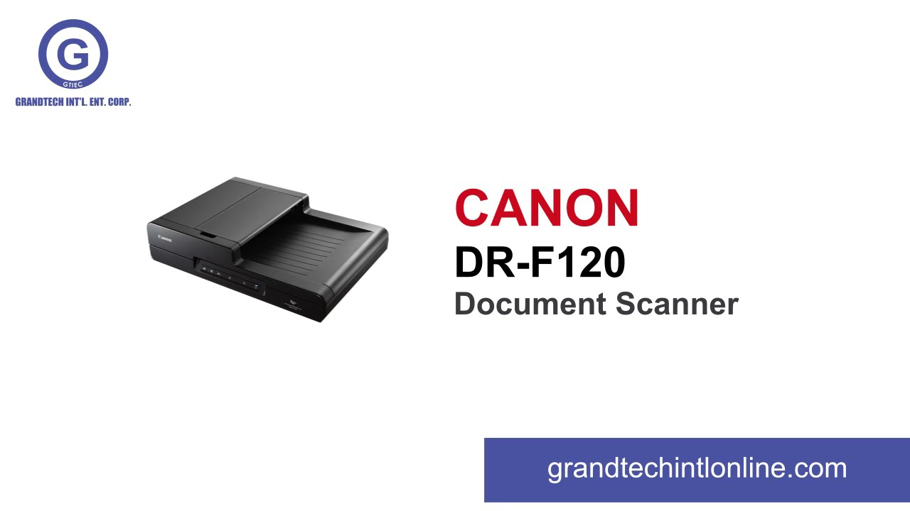 Canon DR-F120 Document Scanner - YouTube