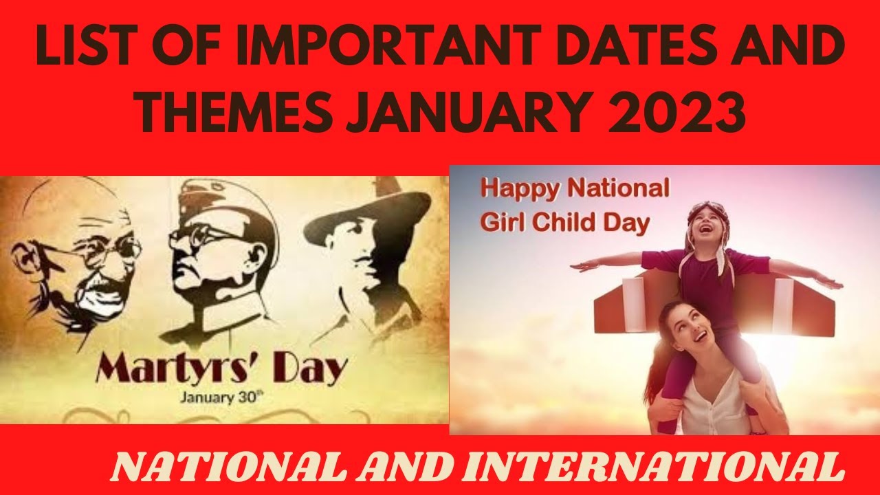January 2023 Full List Of Important National And International Days january-2023-full-list-of-important-national-and-international-days