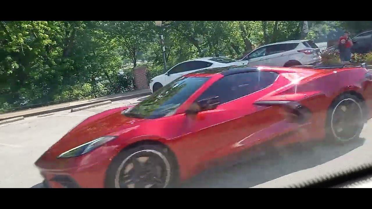 spotted the Corvette C8 super car - YouTube