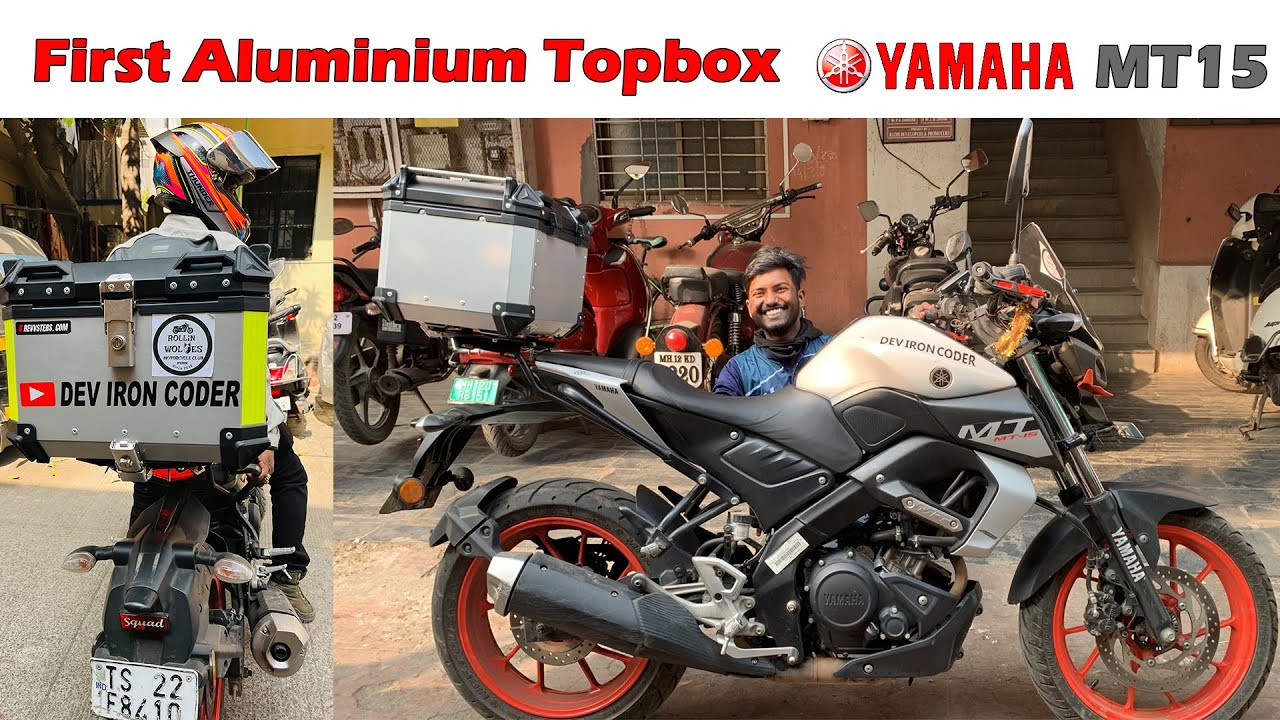 YAMAHA MT-15 TOPBOX INSTALLATION TOURING SETUP @revvsters99 | Dev Iron ...