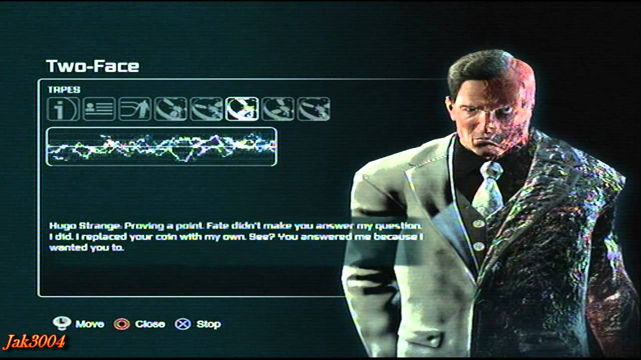 Batman Arkham City: Two-Face Patient Interview Tapes - YouTube