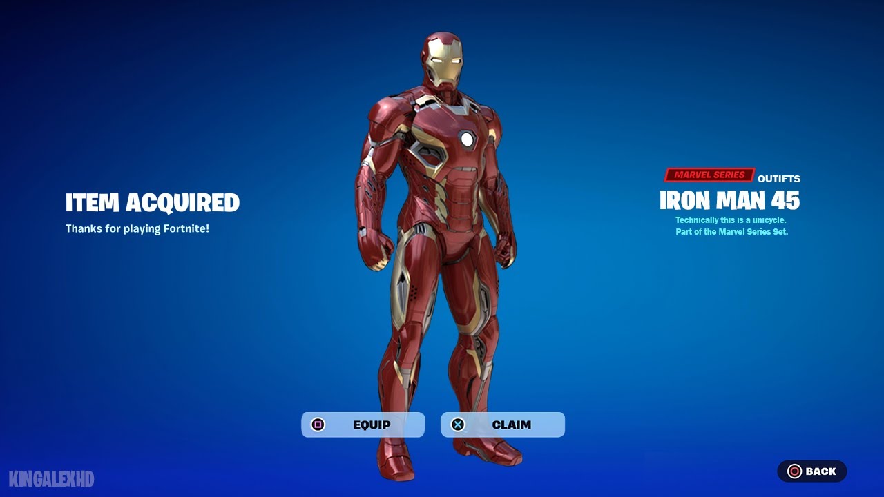 How To Get Iron Man 45 Skin Bundle FREE In Fortnite (Unlocked LEGO Iron ...