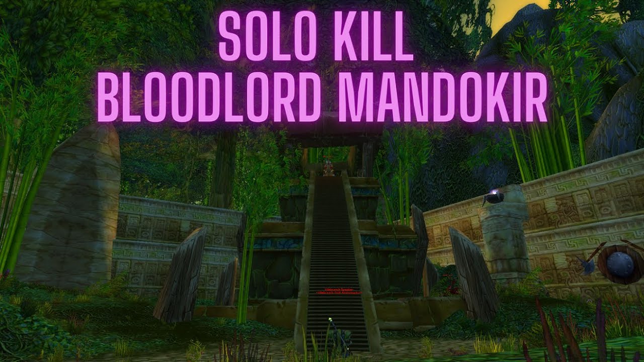How to kill solo Bloodlord Mandokir Zul'Gurub Warcraft World of ...