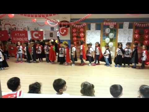 Begüm Ece ERARSLAN 29 Ekim Gösterisi Canku Anaokulu 2015 İstanbul Canım Atam