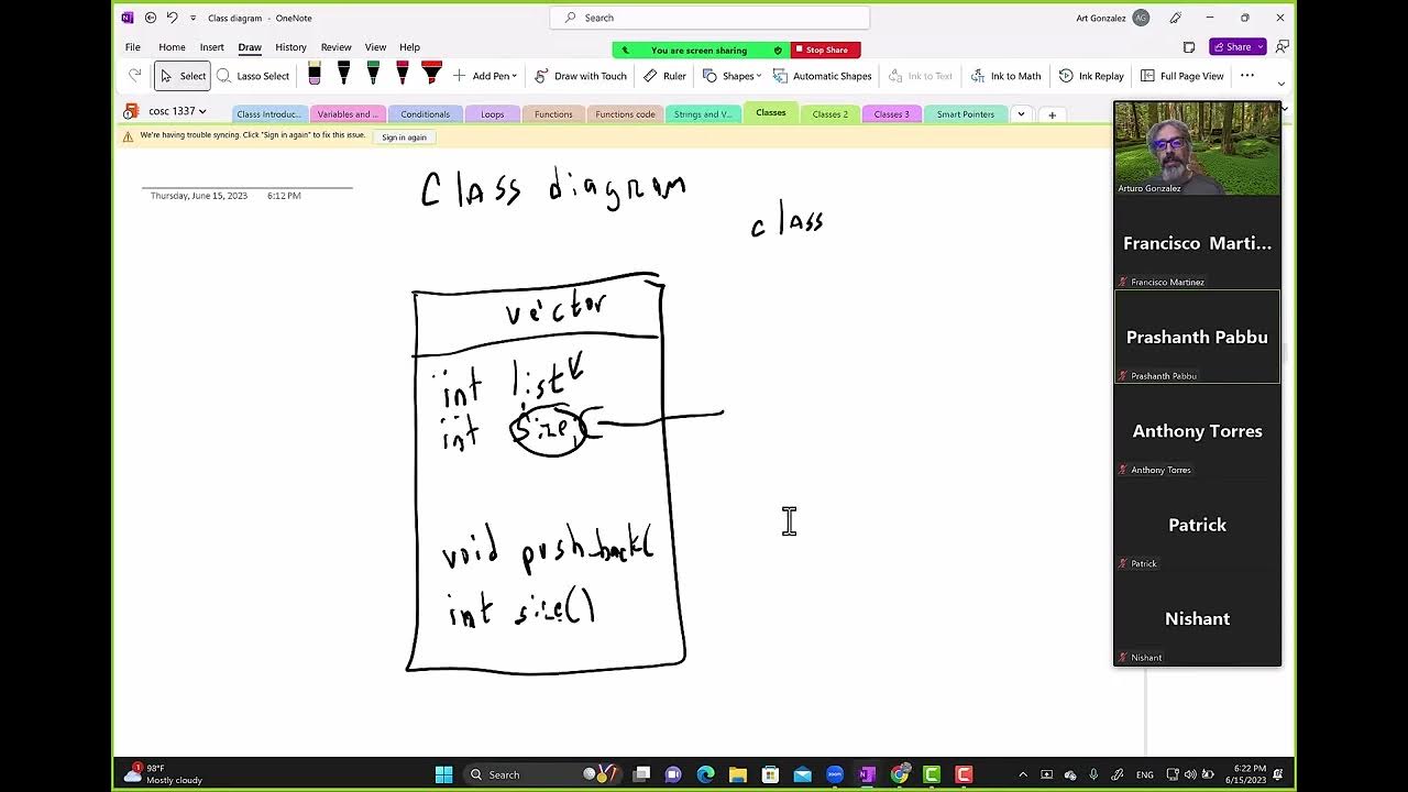 061523 Cosc C Introduction To Object Oriented Programming With Classes Youtube