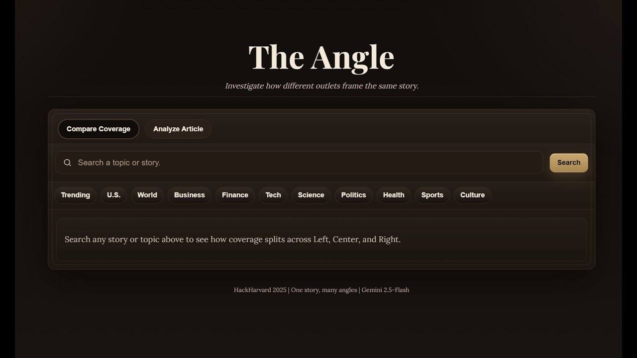 The Angle - App Demo - YouTube