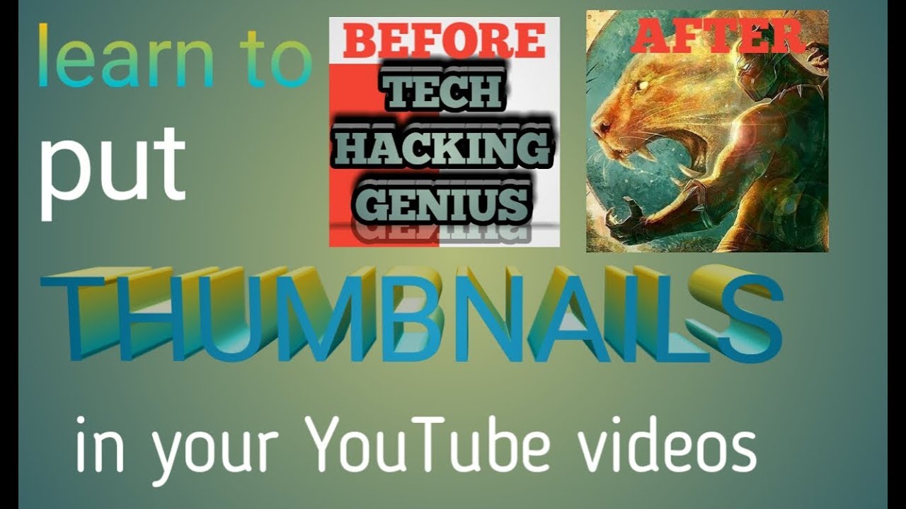 Learn how to How to put thumbnail on your YouTube video// learn how-to ...