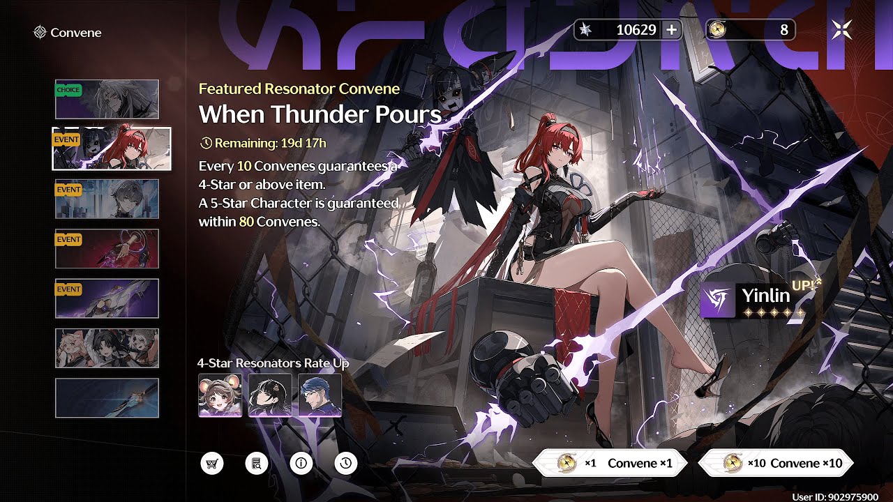 Yinlin Character & Weapon Banner Pulls (Re-run) | Wuthering Waves Pulls ...