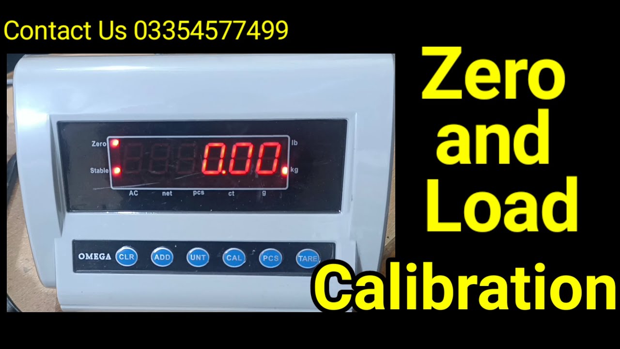 How to Calibrate Omega Indicator Zero & Load | Step-by-Step Guide - YouTube