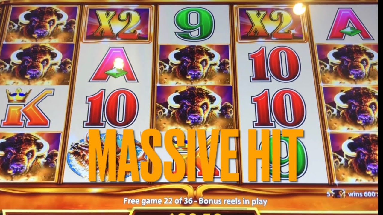 Buffalo Gold Revolution Slot Machine Massive Bonus Win with Multipliers ...