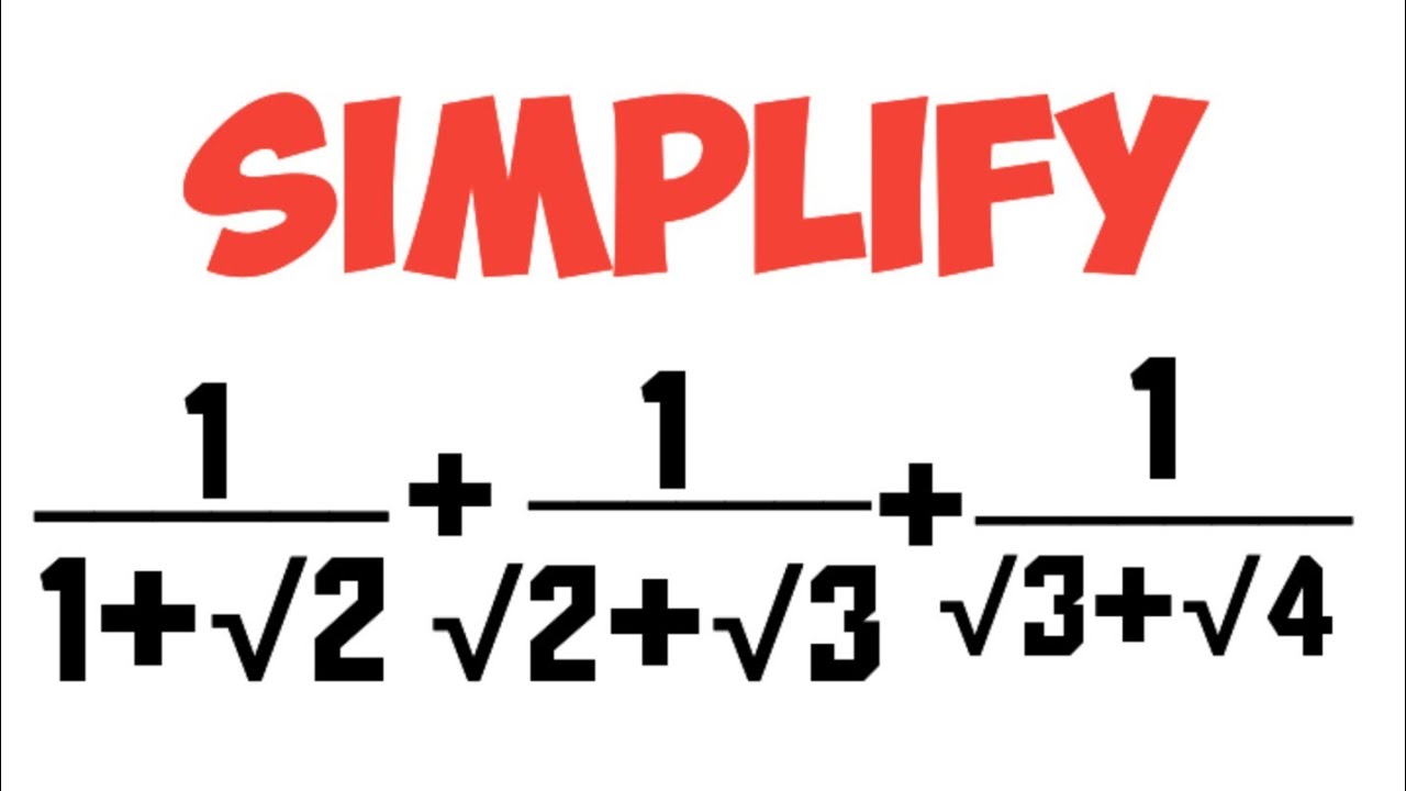 Simplify/Irrational numbers solve/Addition of irrational numbers - YouTube