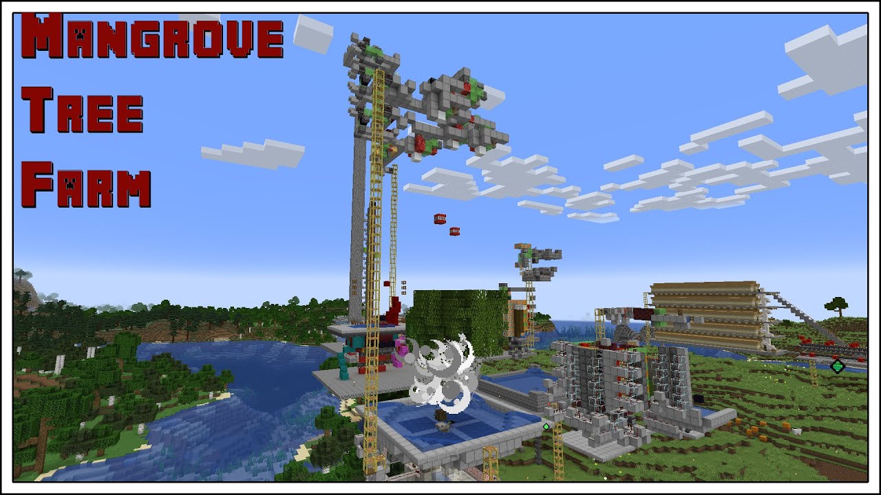 Mangrove Tree Farm - E52 | Another Day in Minecraft - No Mining - YouTube