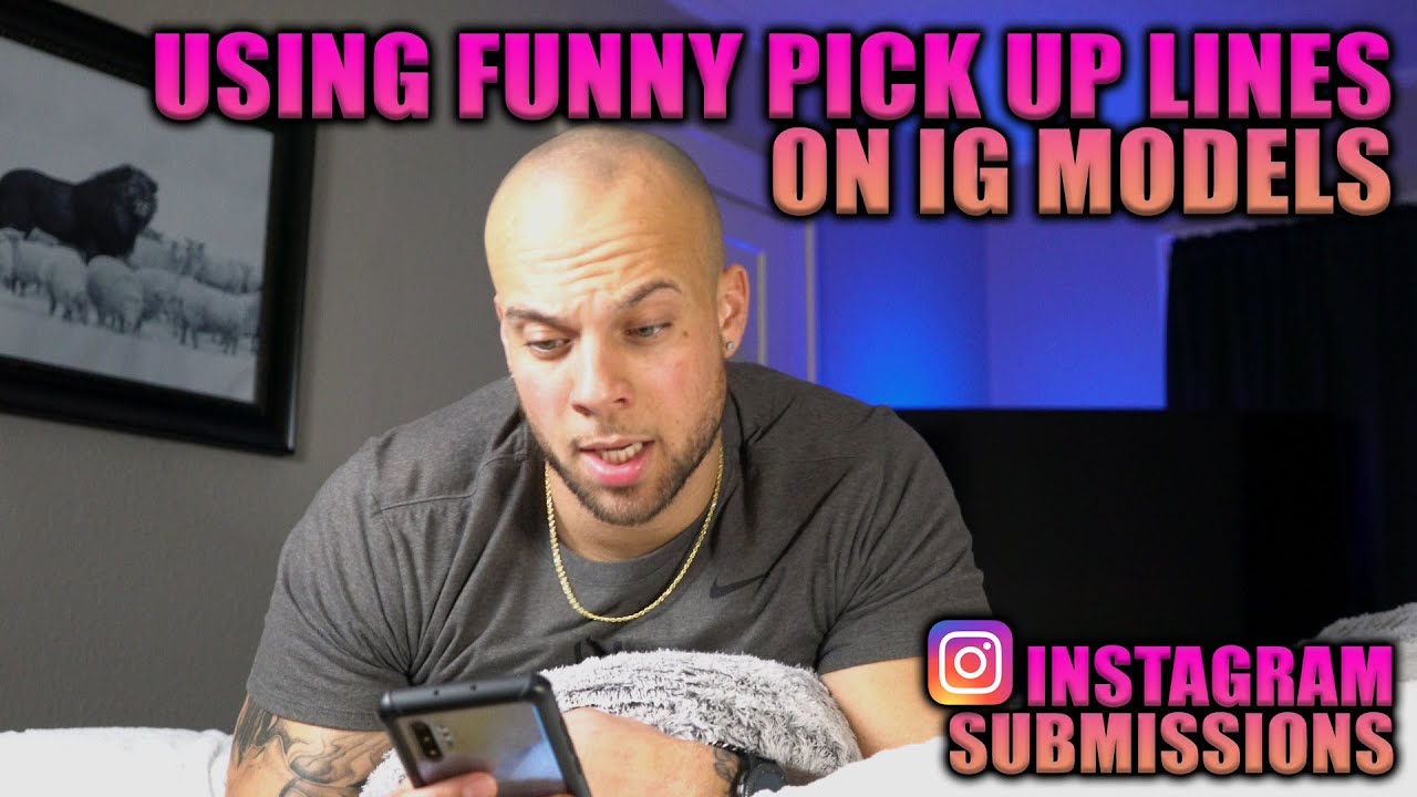 SLIDING IN DMS! DM'ING INSTAGRAM MODELS FUNNY / CORNY PICK UP LINES ...