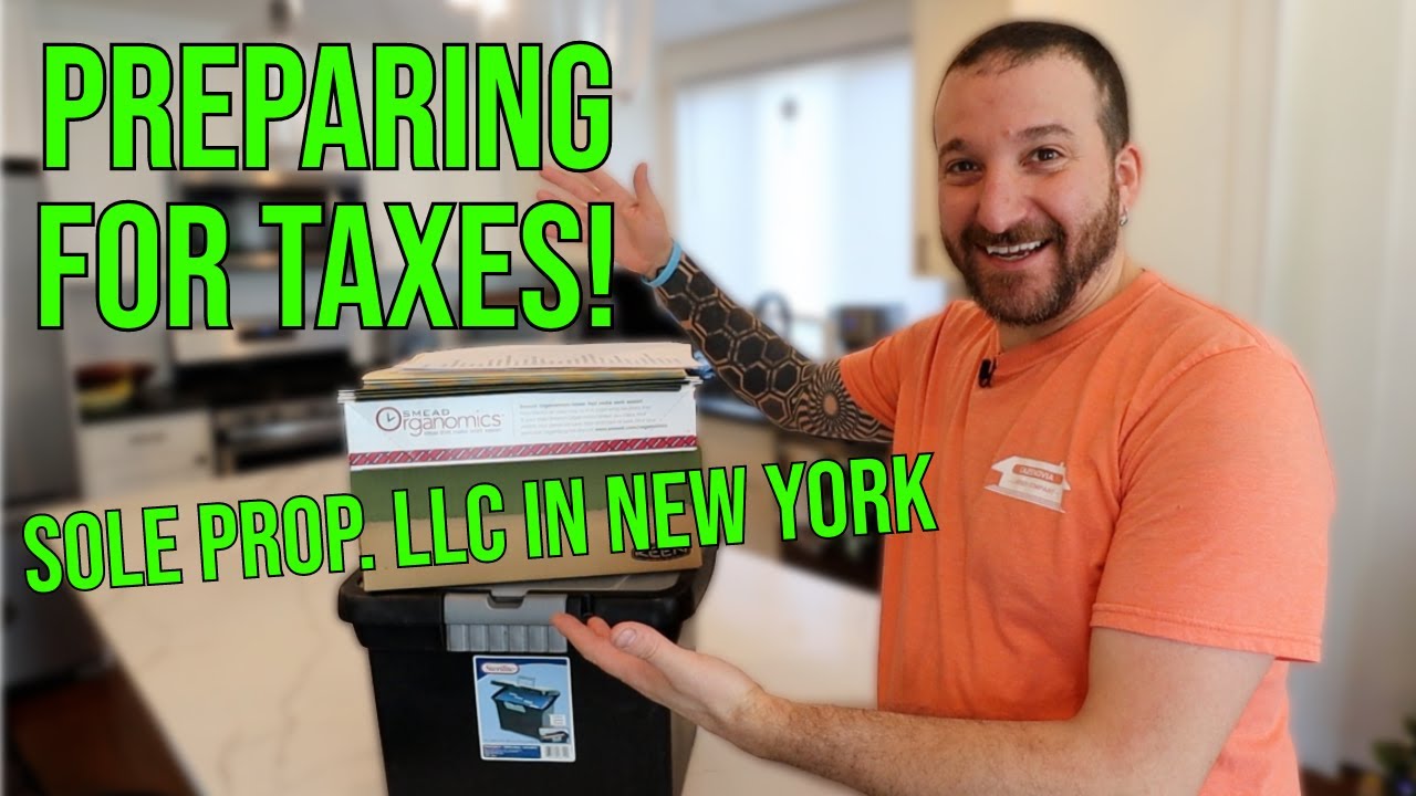 TAXES! Preparing and organizing receipts and files. Sole Prop. LLC in ...
