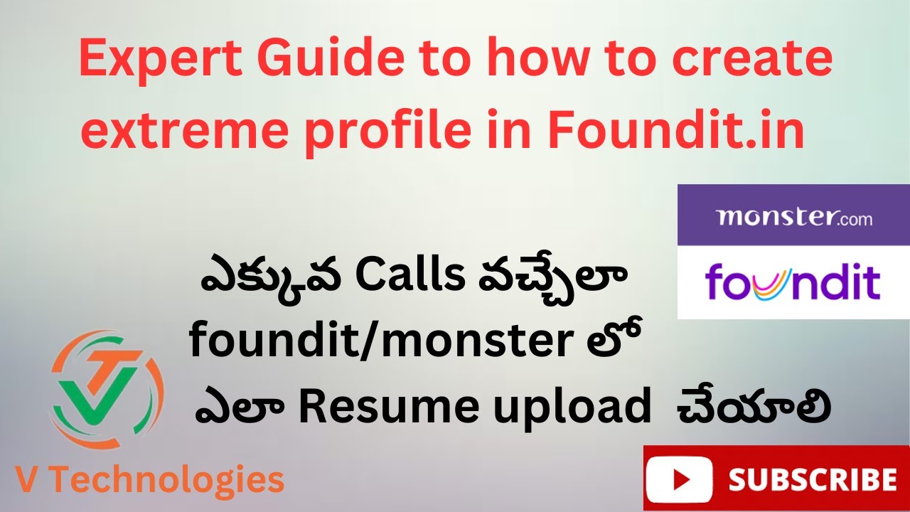 Expert Guide to how to create extreme profile in Foundit/Monster ...