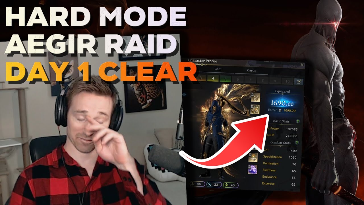 Hard Mode Aegir Day 1 Clear | New Lost Ark Raid - YouTube