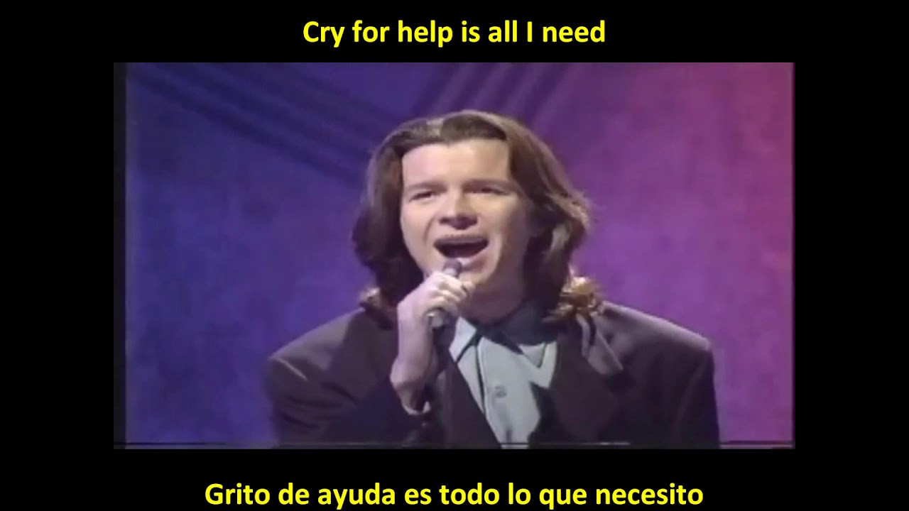 Cry for help Rick Astley Karaoke - YouTube