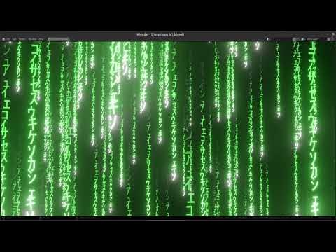 Blender 3.2⍺: Matrix effect - YouTube