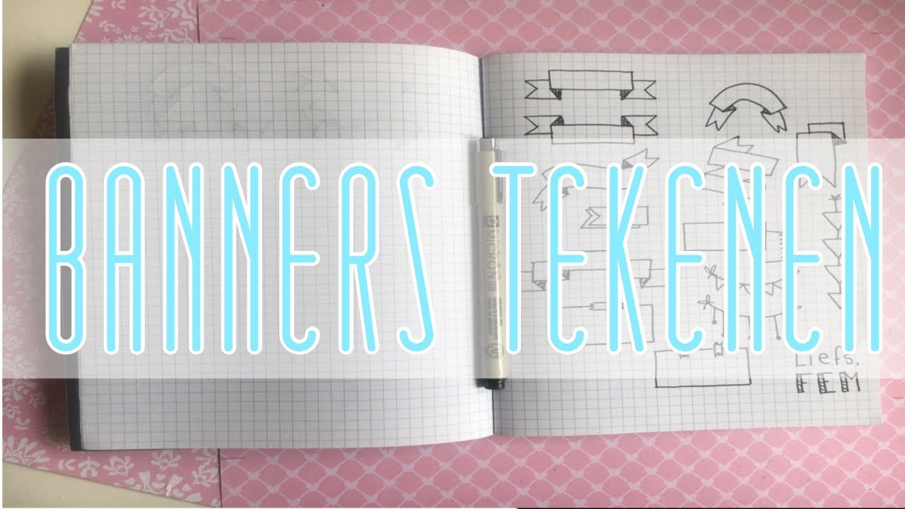 BANNERS TEKENEN! - handlettering - Femmesty - YouTube
